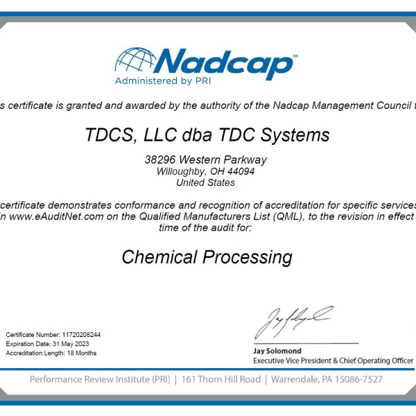 Download Certificate Page – TDC Systems